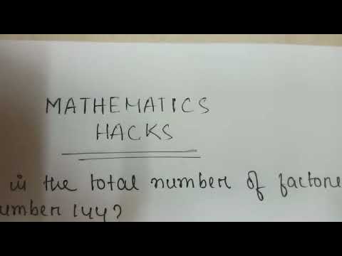 How to calculate total number of factors of a number?