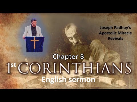 Food sacrificed to idols and worshiping idols - English sermon 1st Corinthians chp 8