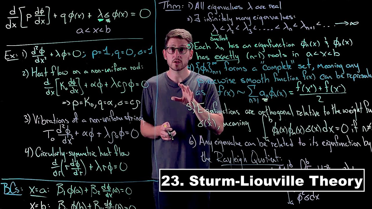 Sturm-Liouville Theory - Partial Differential Equations | Lecture 23