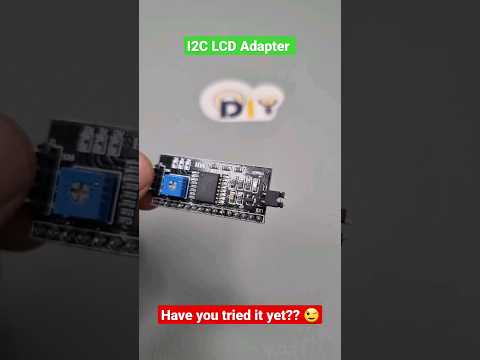 First Look: Unwrapping an I2C LCD Adapter 😲😲 #diy #electronic #arduino #how #arduinoproject #lcd