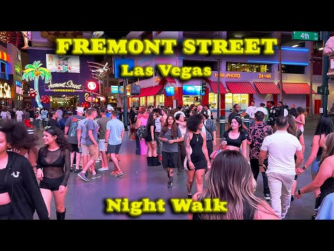 2025 LAS VEGAS Late Night on FREMONT STREET