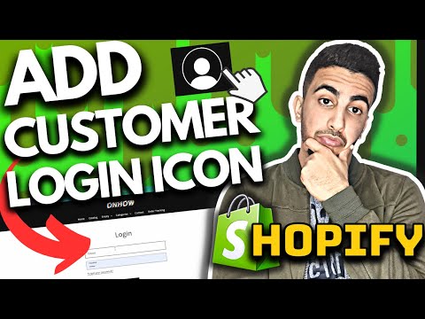 How To Add Customer Account Login Icon In Shopify