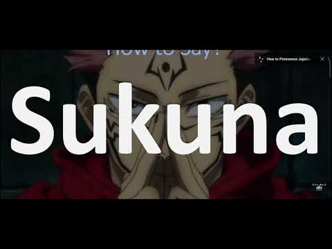 i teach you how to pronounce Sukuna #jujutsukaisen