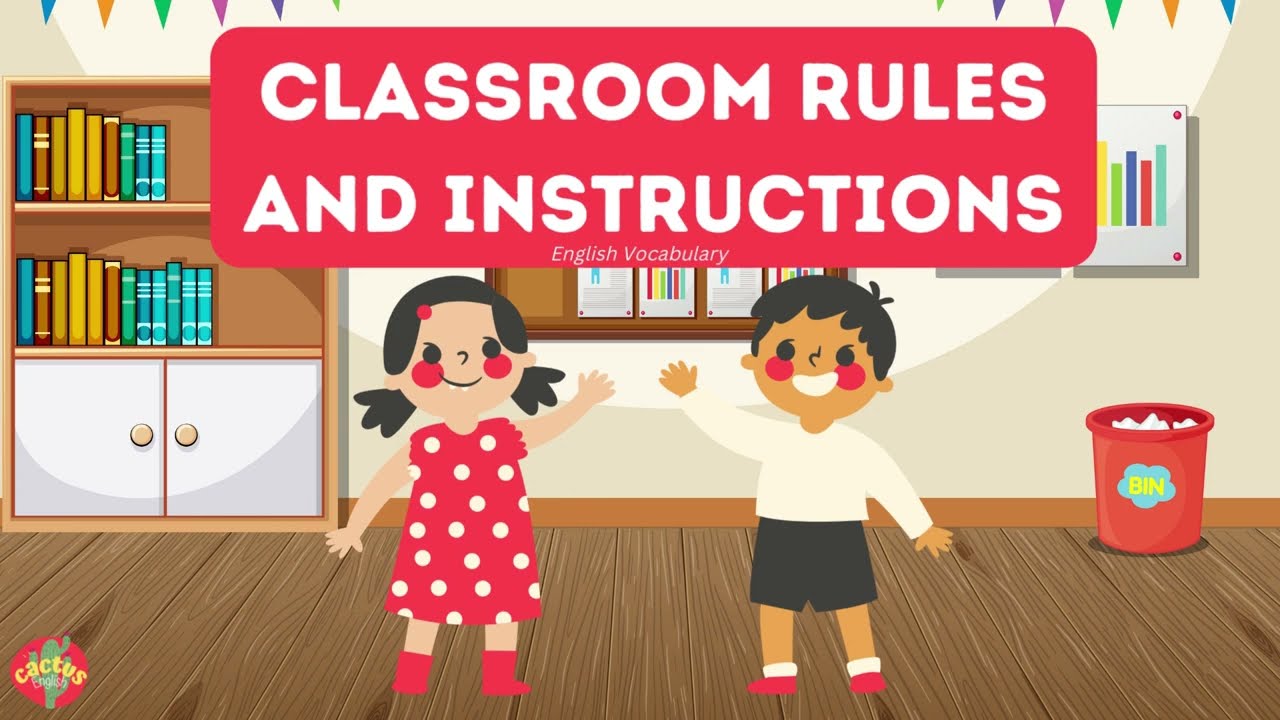 Classroom Rules In English | Aprender las reglas de la escuela en inglés.