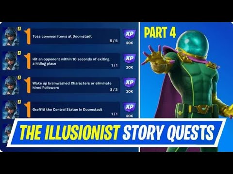 Fortnite Part 4 Story Quests – How to Easily Complete The Illusionist Quests!