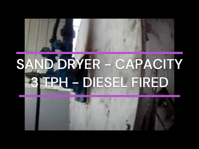 Sand Preparation Equipment - Sand Dryer with burner and pumping unit ...