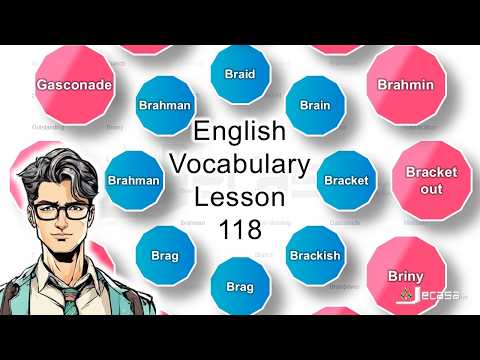 English Vocabulary - Lesson 118 | Brahman, Branched, Brand-new, Brainy, Braid, Brakes | Synonyms