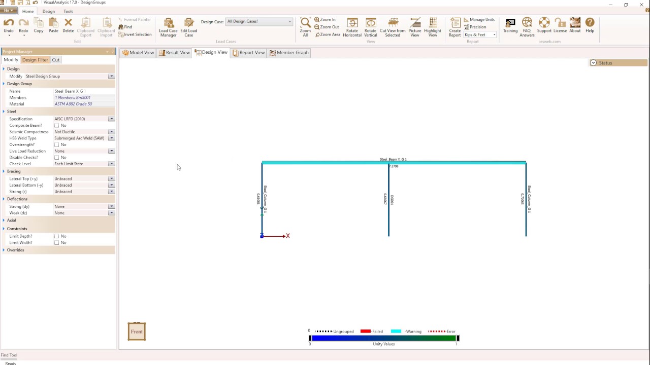 VisualAnalysis Design Parameters