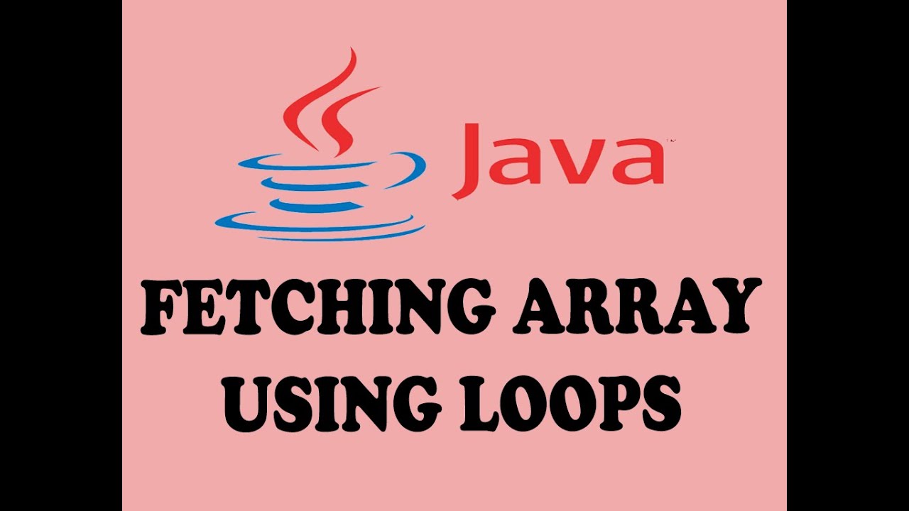 RETRIEVING VALUES OF INTEGER ARRAY USING LOOPS IN JAVA (URDU / HINDI)