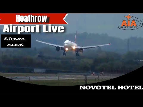 Heathrow Airport Live Stream show | Storm Alex   [2020]