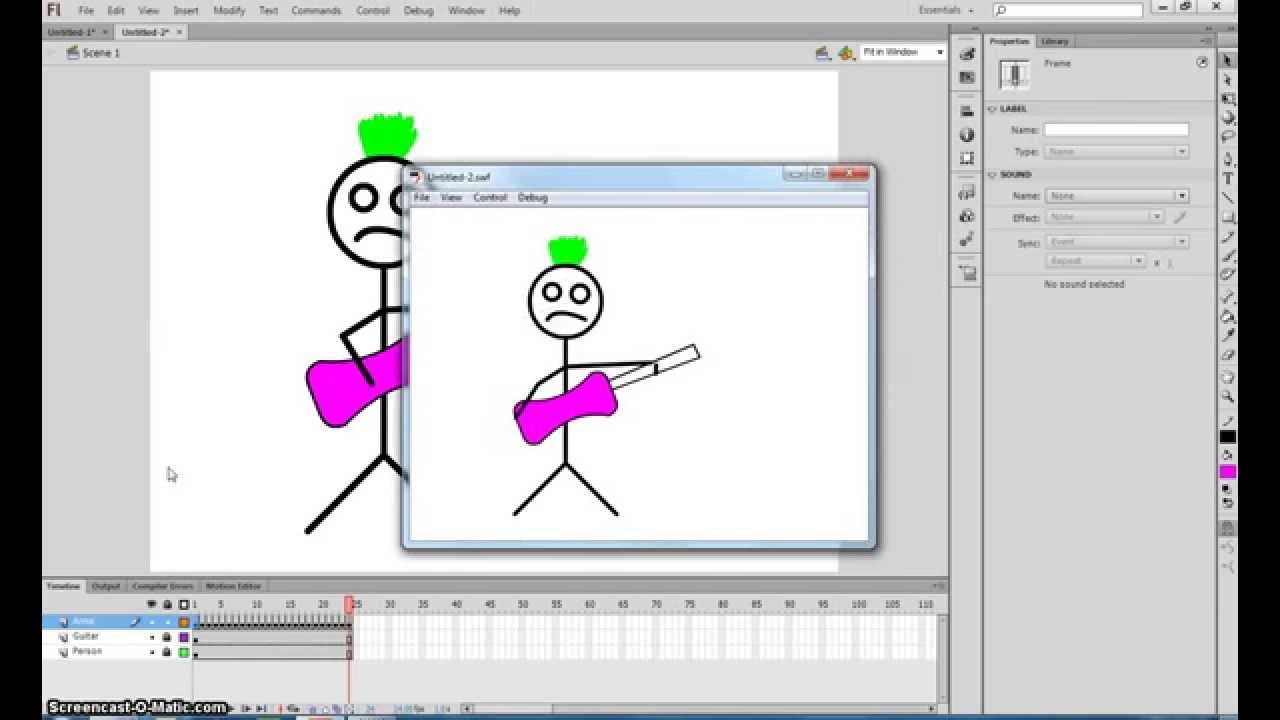 Frame By Frame Animation in Adobe Flash - Part 1