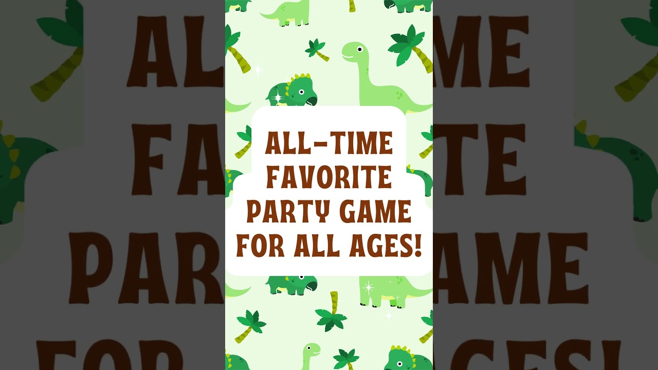 Pin the Dinosaur Tail Party Game | Dino Party Games and Activity