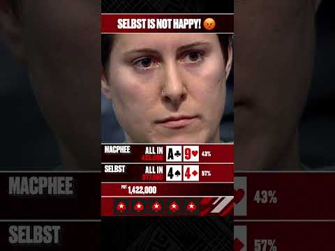 Vanessa Selbst was NOT Happy 😡 #PokerStars #Allin