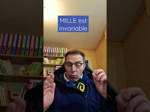 Le chiffre MILLE est invariable #orthographe # languefrançaise #lexique