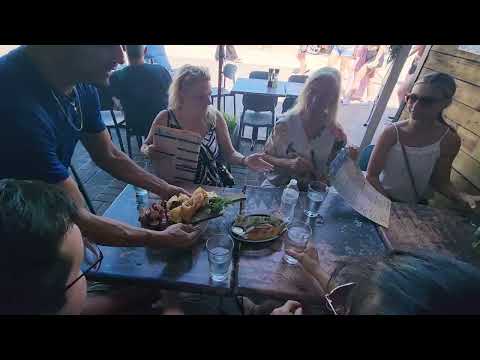 Empanadas & Sausage at Blue Wave Argentinian Restaurant on Hollywood Beach Food Tour #hollywoodfl
