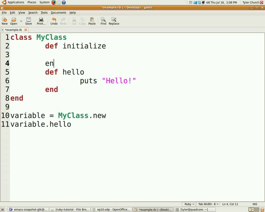 Programming With Ruby Episode 10, Objects and Modules Part 1