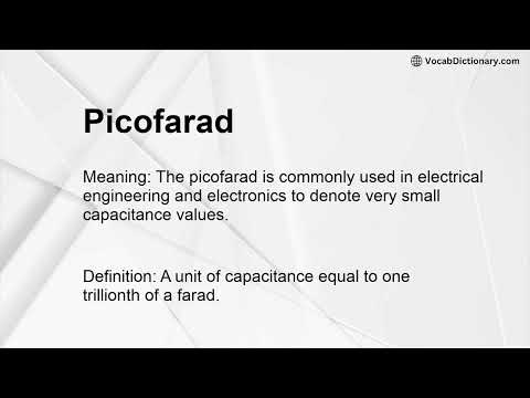 Picofarad Meaning