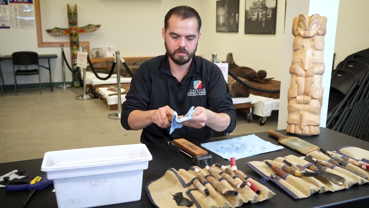 Tlingit Culture: Carving - Blade Sharpening