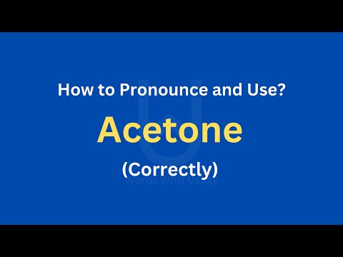 How to Pronounce Aceton | How to use it? (Correctly)
