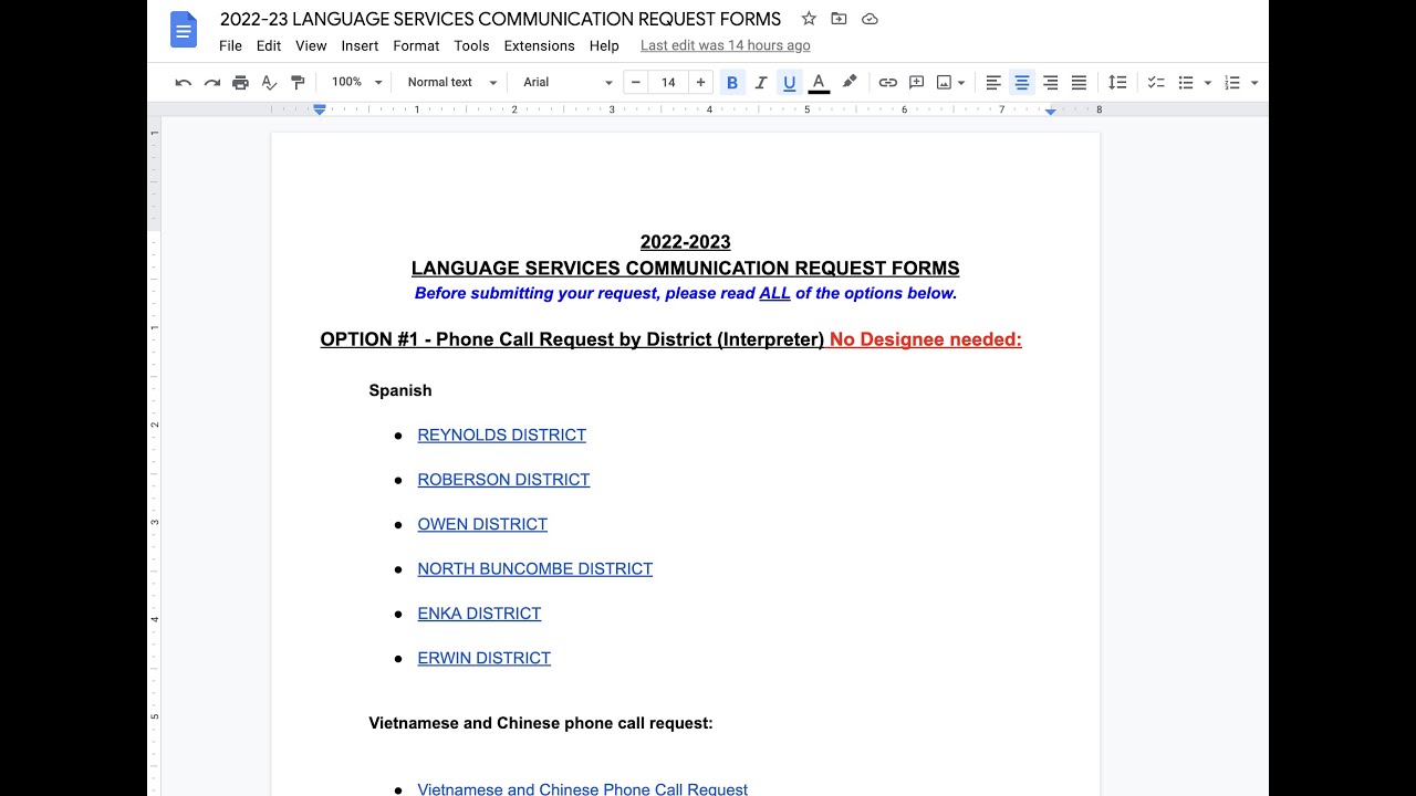 LS Request Forms Training- Designees ONLY