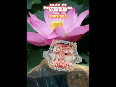 Natural padparadscha sapphire price #naturalgemstone