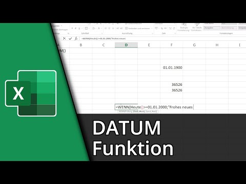 Excel Datum Funktion | =DATUM() ✅ Tutorial