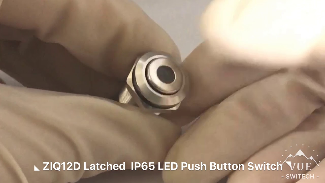 Illuminated waterproof stainless steel metal push button switch to replace Onpow, industrial panel