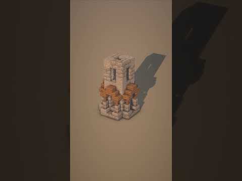 Medieval Castle Tower Quick Build #shorts #minecraft