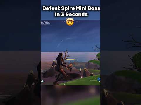 New BROKEN Way To Defeat Spire Mini Boss #fortnite #gaming #epicgames #viral #shorts