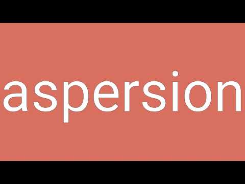 Aspersion Definition & Meaning