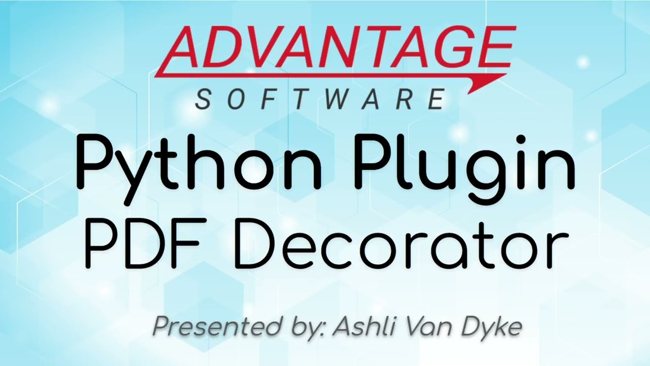 Python Plugin: PDF Decorator