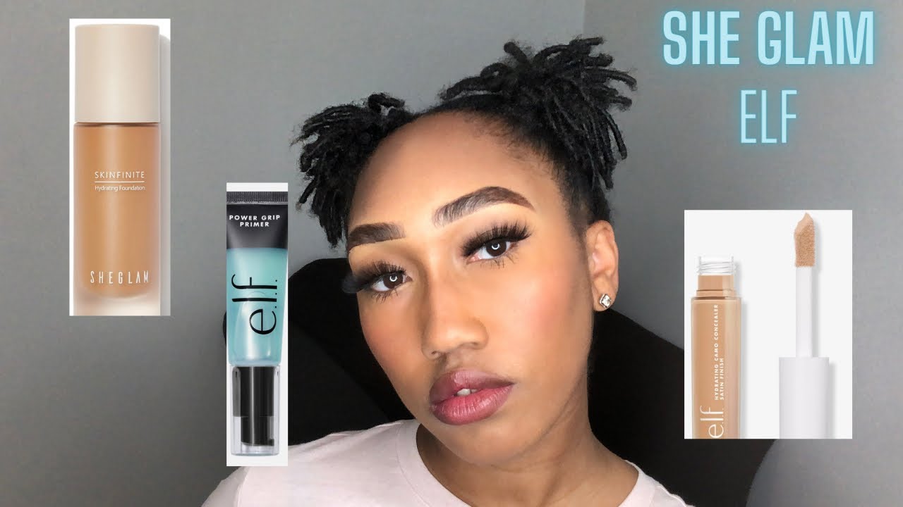 Full Face Trying Makeup #SHEGLAM #ELF