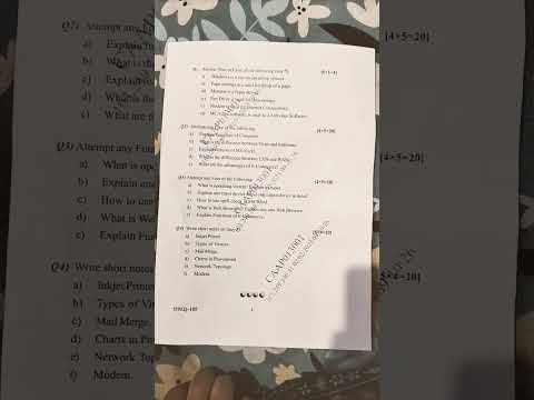 #CCA question paper #FY Bcom #semester_1
