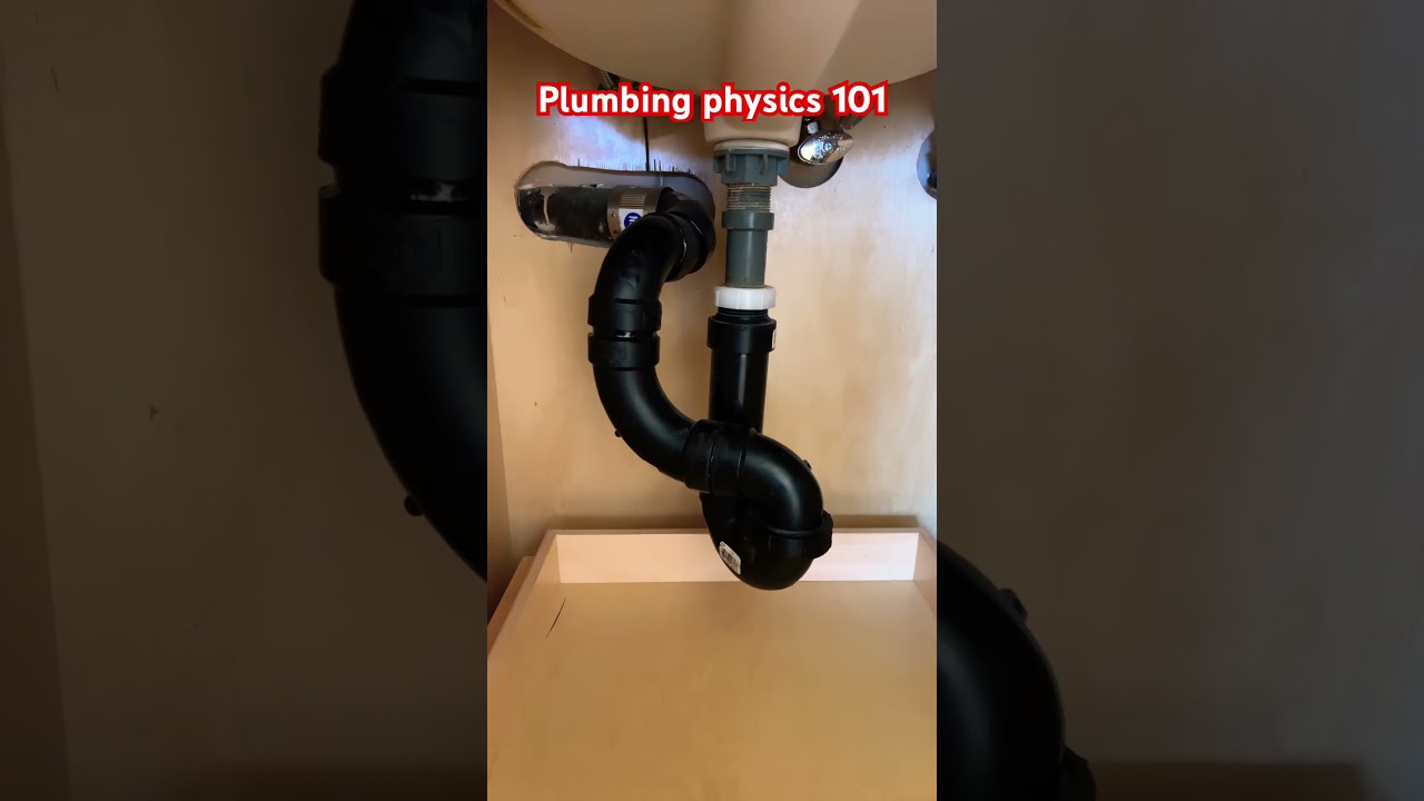 Plumbing physics 101!! 🤫#plumbing #diy #homeinspection
