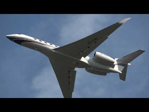 A7-CHD GULFSTREAM G700 DEPARTING FROM FARNBOROUGH/FAB/EGLF RUNWAY 24 15-9-2024