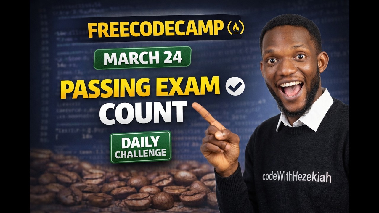 Count Students Who Pass | freeCodeCamp Challenge || March 22, 2026 challenge