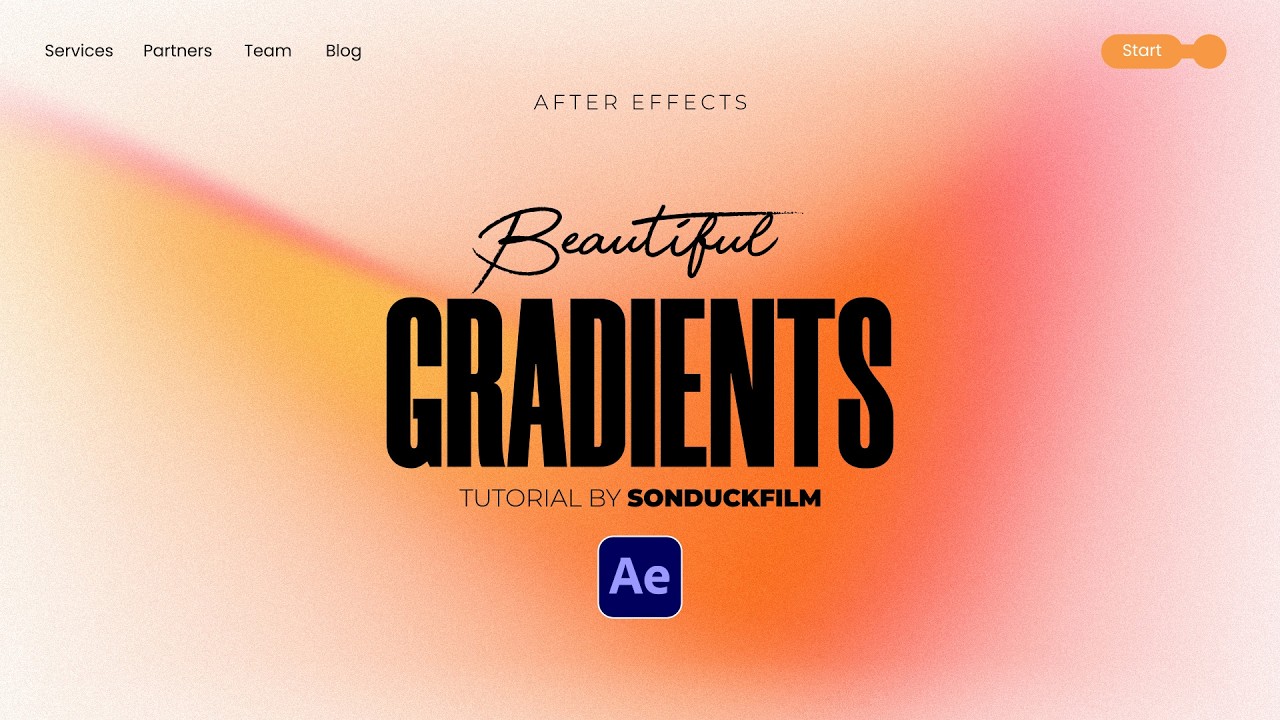 Create Cinematic Motion Graphics with Gradients After Effects