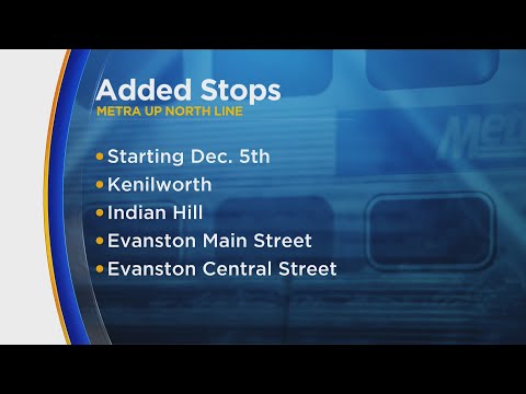 Metra adding 6 new stops starting next month