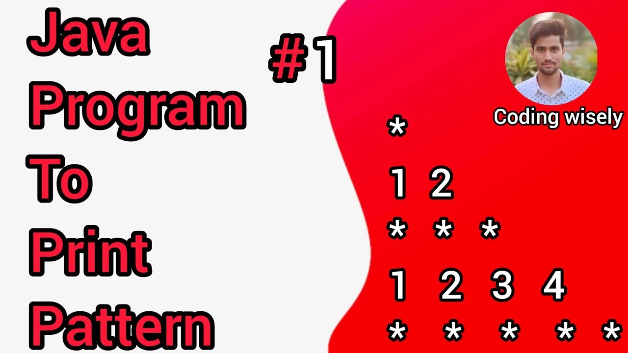 Java Program to Print Triangle Pattern | Part 1 | Java coding | By Coding wisely