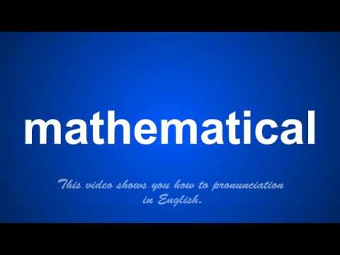 the correct pronunciation of matriculated in English.
