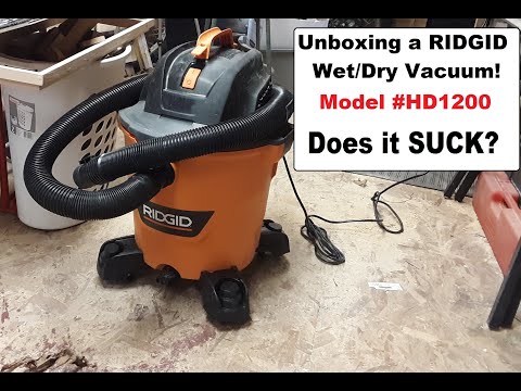RIDGID Shop Vacuum unboxing! Model # HD1200! Does it SUCK? #thissucks #oldguysmatter #oldguynetwork