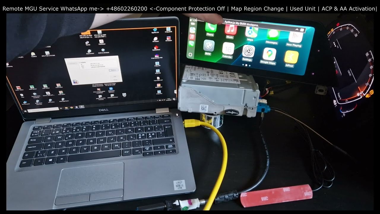 BMW OBD MGU Patch Remote ENET  | Map Region Change | Renew | Virgin | CarPlay | AndroidAuto |