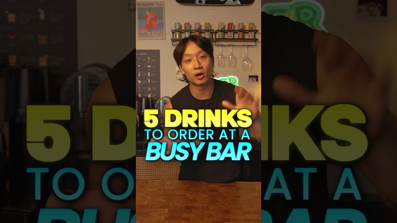 5 Drinks To Order At A Busy Bar #cocktails #bartender #bartending #mixology #barchemistry