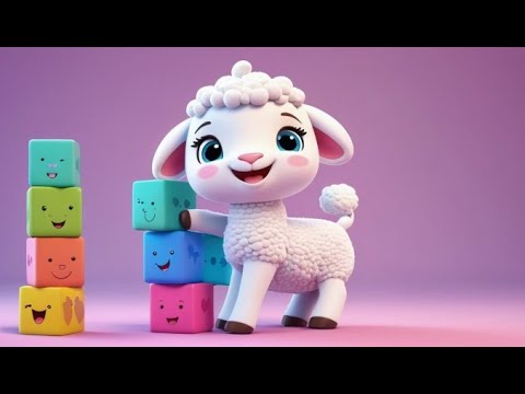 Lala Lamb Plays with Blocks | Fun Learning Song for Kids | Nursery Rhymes in English