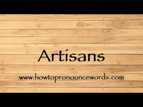 How To Pronounce Artisans ? How To say Artisans New Video
