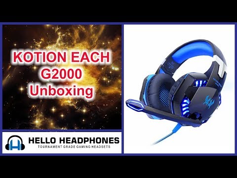 [Unboxing] KOTION EACH G2000 Noise Canceling Gaming Headphones