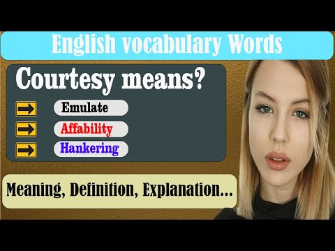 What does Courtesy mean? | What is Courtesy ? | Courtesy meaning in English | English Grammar