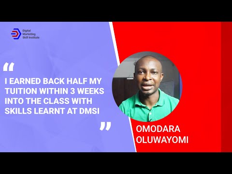 I Earned Back Half My Tuition Within 3 Weeks Into The Class With Skills Learnt At DMSI