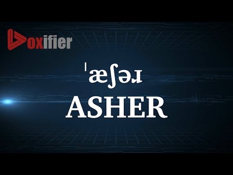 How to Pronunce Asher in English - Voxifier.com