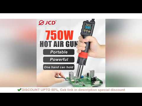 HOT JCD Micro Hot Air Gun 8208 750W Soldering Welding Rework Station LCD Digital Display All-in-one
